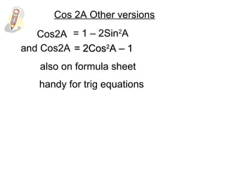 Double compound angle formulae | PPT