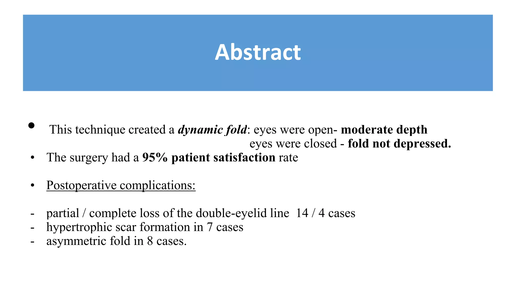 Double-Eyelid Surgery Using Septoaponeurosis Junctional Thickening ...