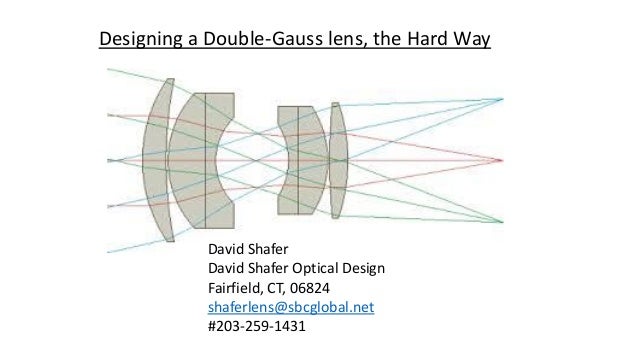 Designing a Double-Gauss lens, the hard way
