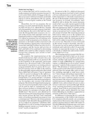 Double Irish Article 2007 - International Securitization Report | PDF