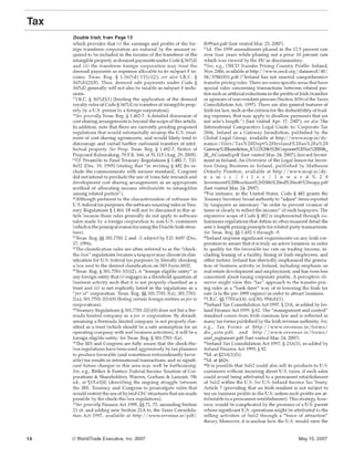 Double Irish Article 2007 - International Securitization Report | PDF