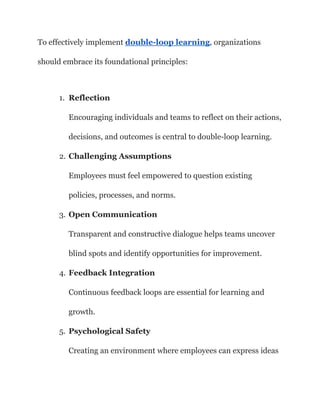 Double-Loop Learning_ A Blueprint for Smarter Decision-Making at Work ...