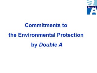 DoubleA農作樹造紙-有環保概念的紙 | PPT