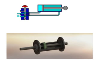 Hydraulic Cylinder Working Animation