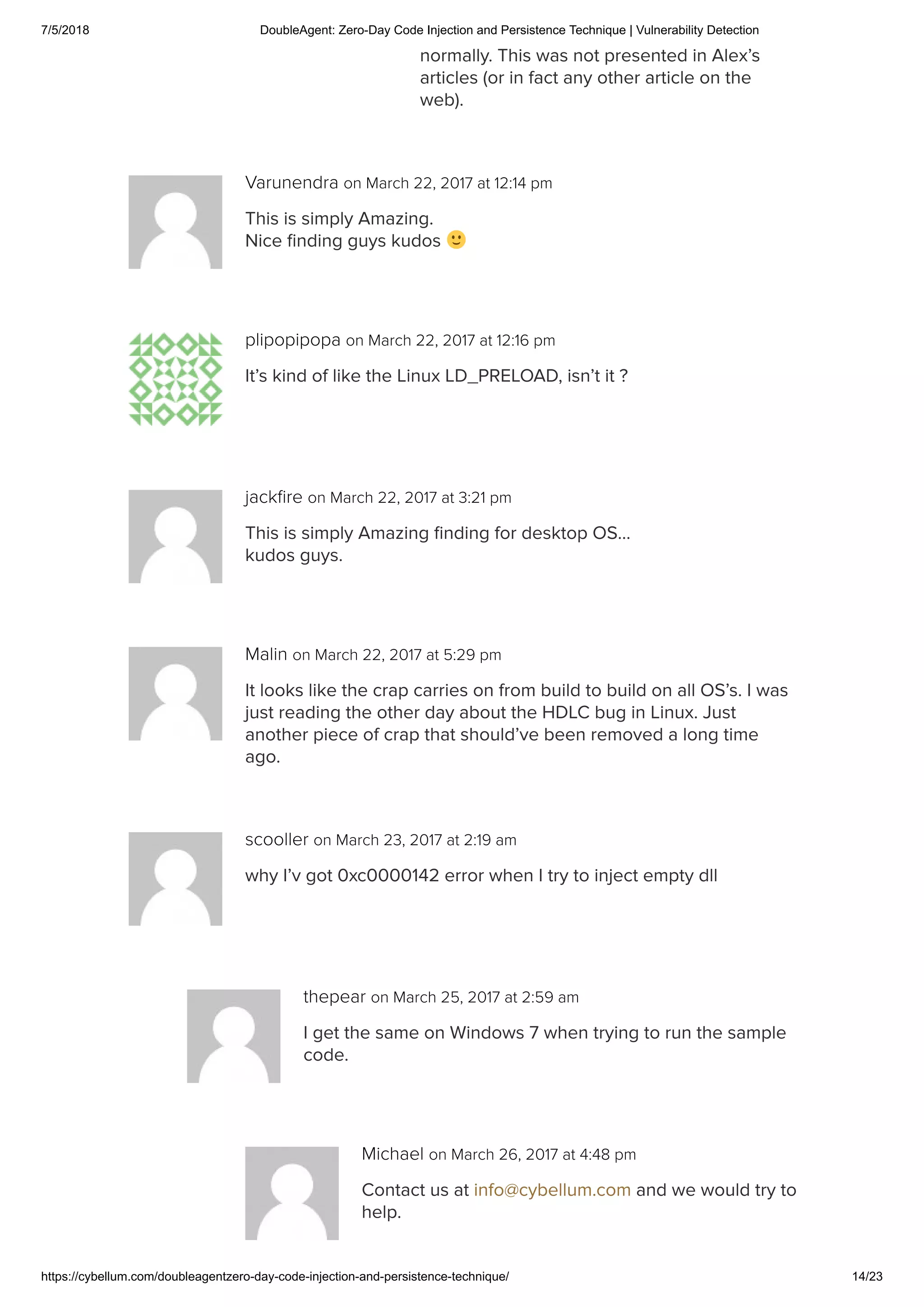 Double agent zero-day code injection and persistence technique | PDF | Antivirus Software ...