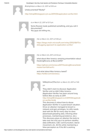 Double agent zero-day code injection and persistence technique | PDF
