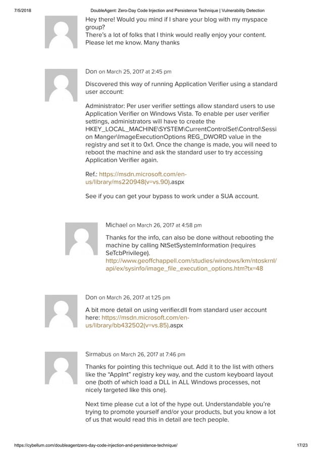 Double agent zero-day code injection and persistence technique | PDF ...