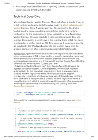 Double agent zero-day code injection and persistence technique | PDF