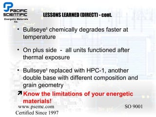 Double Base Propellant Nitrocellulose Decomposition | PPT