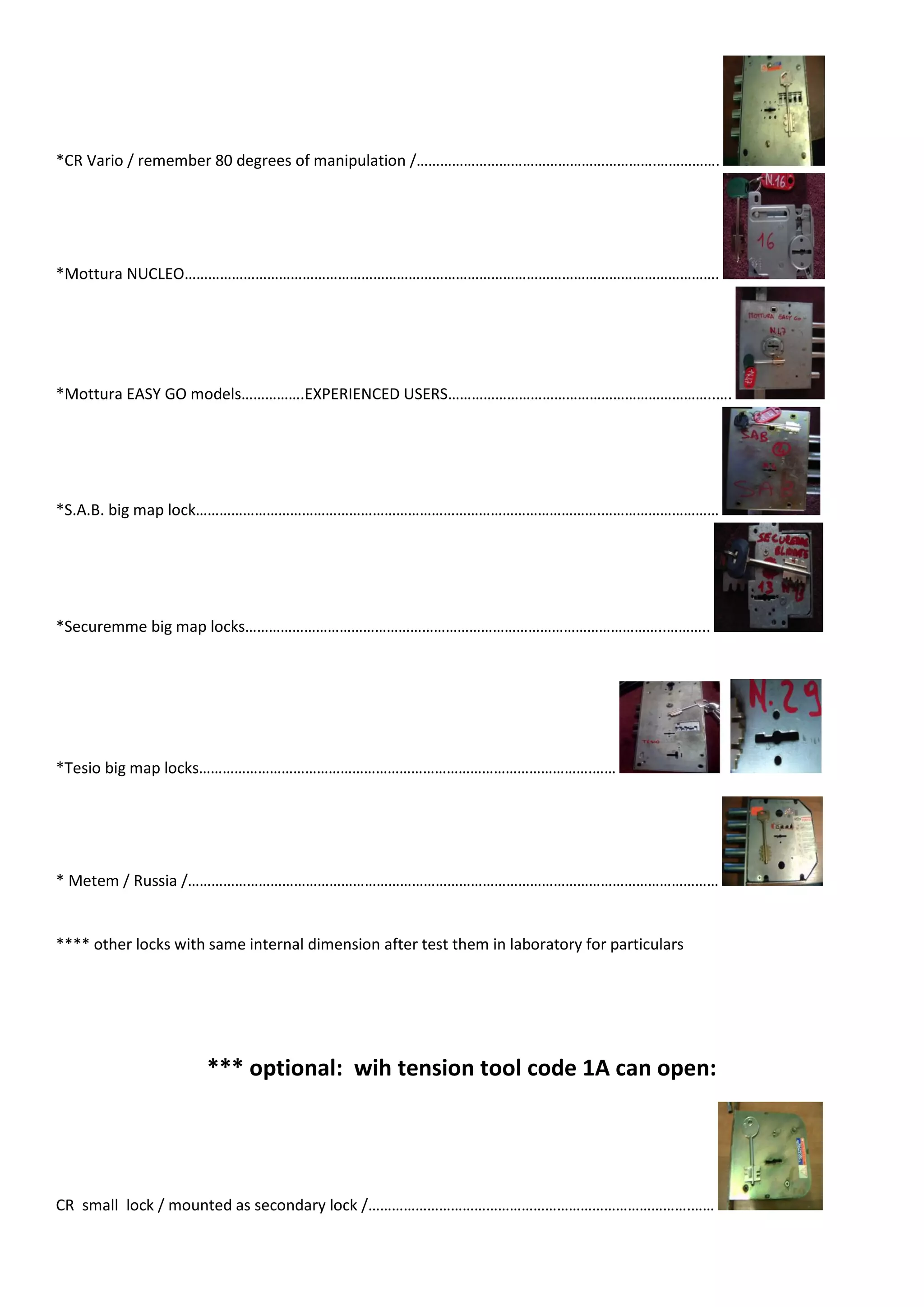 Double bit locks group 1 | PDF | Technology & Computing