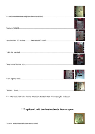 Double bit locks group 1 | PDF | Technology & Computing
