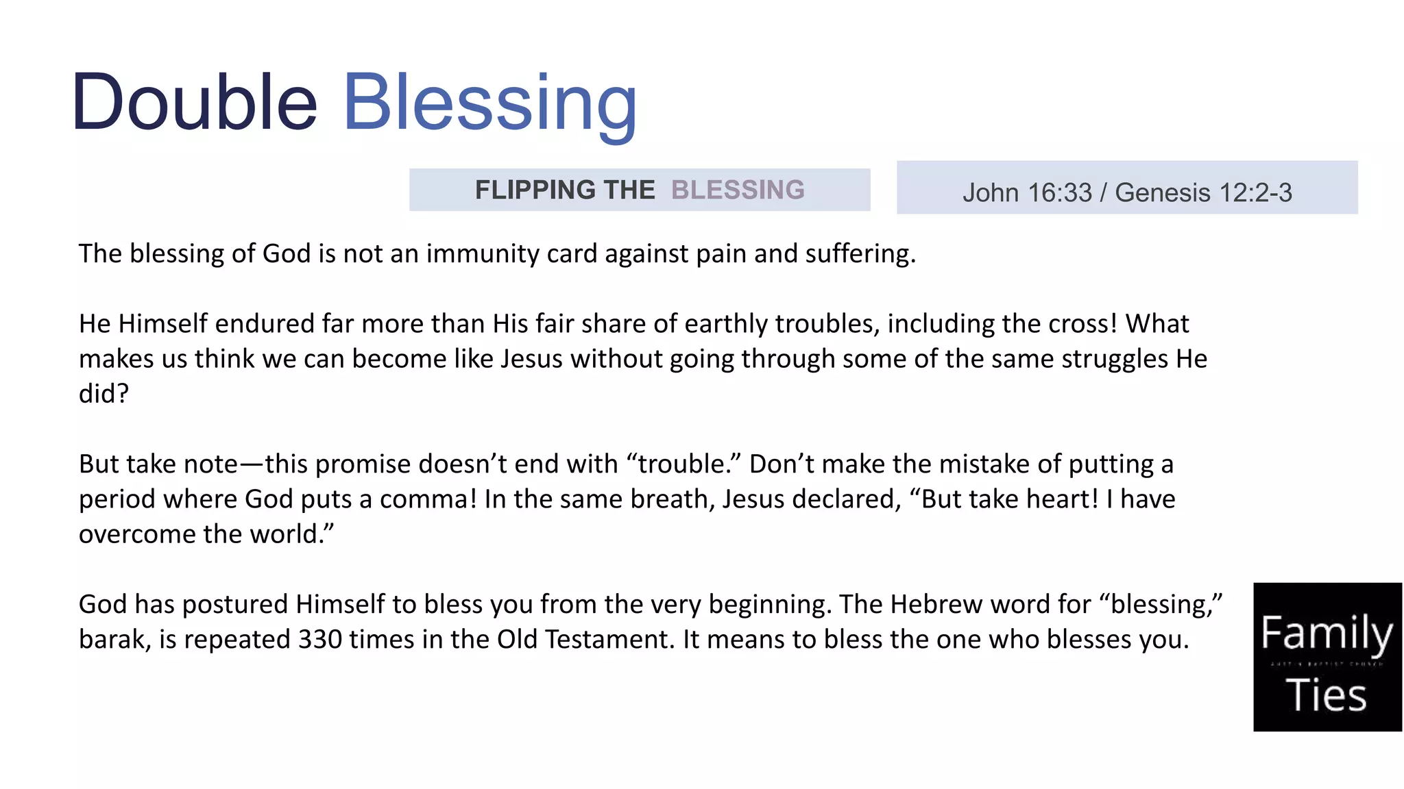 Double Blessing | PPTX