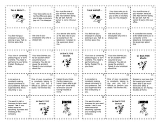 Work - Conversation - Board game | PPT