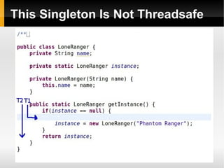 Double checkedlockingjavasingletons | PPT