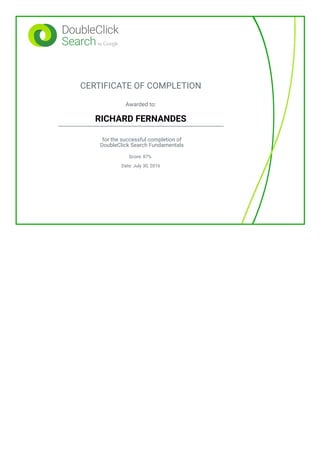 DoubleClick Search Certification | PDF | Search | Internet