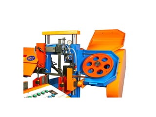 Double column band saw machines presentation hb 250 a | PPT