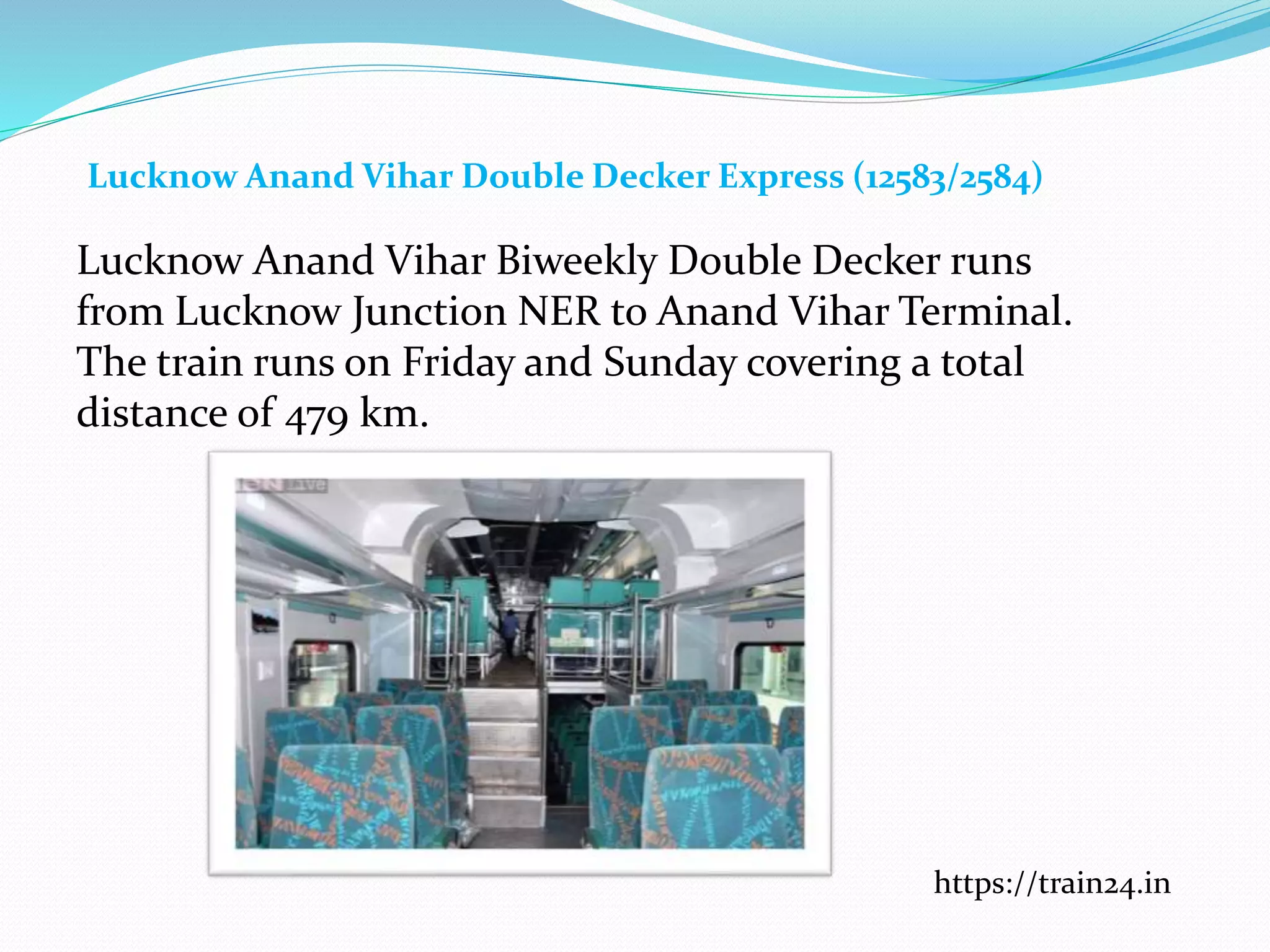 Double Decker trains in india all you need to know | PPTX