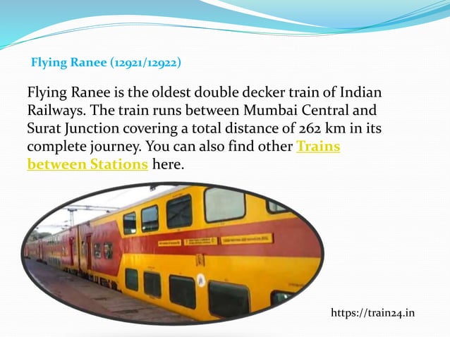 Double Decker trains in india all you need to know | PPTX | Rail Travel | Travel Type
