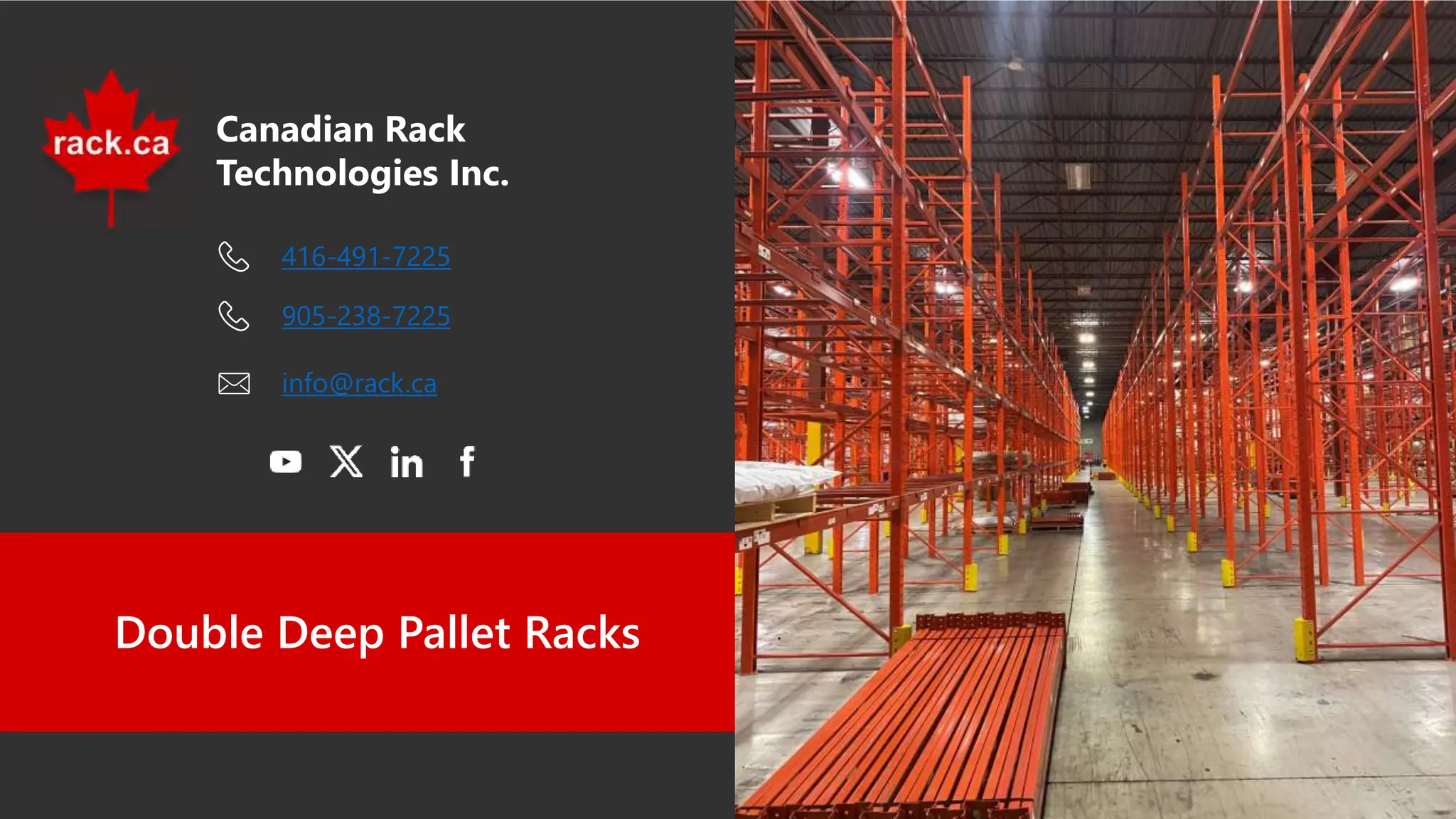 Double Deep Pallet Rack - Canadian Rack Technologies | PPT