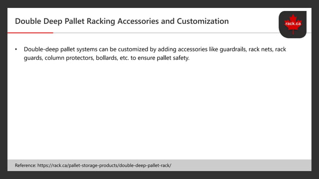 Double Deep Pallet Rack - Canadian Rack Technologies | PPT