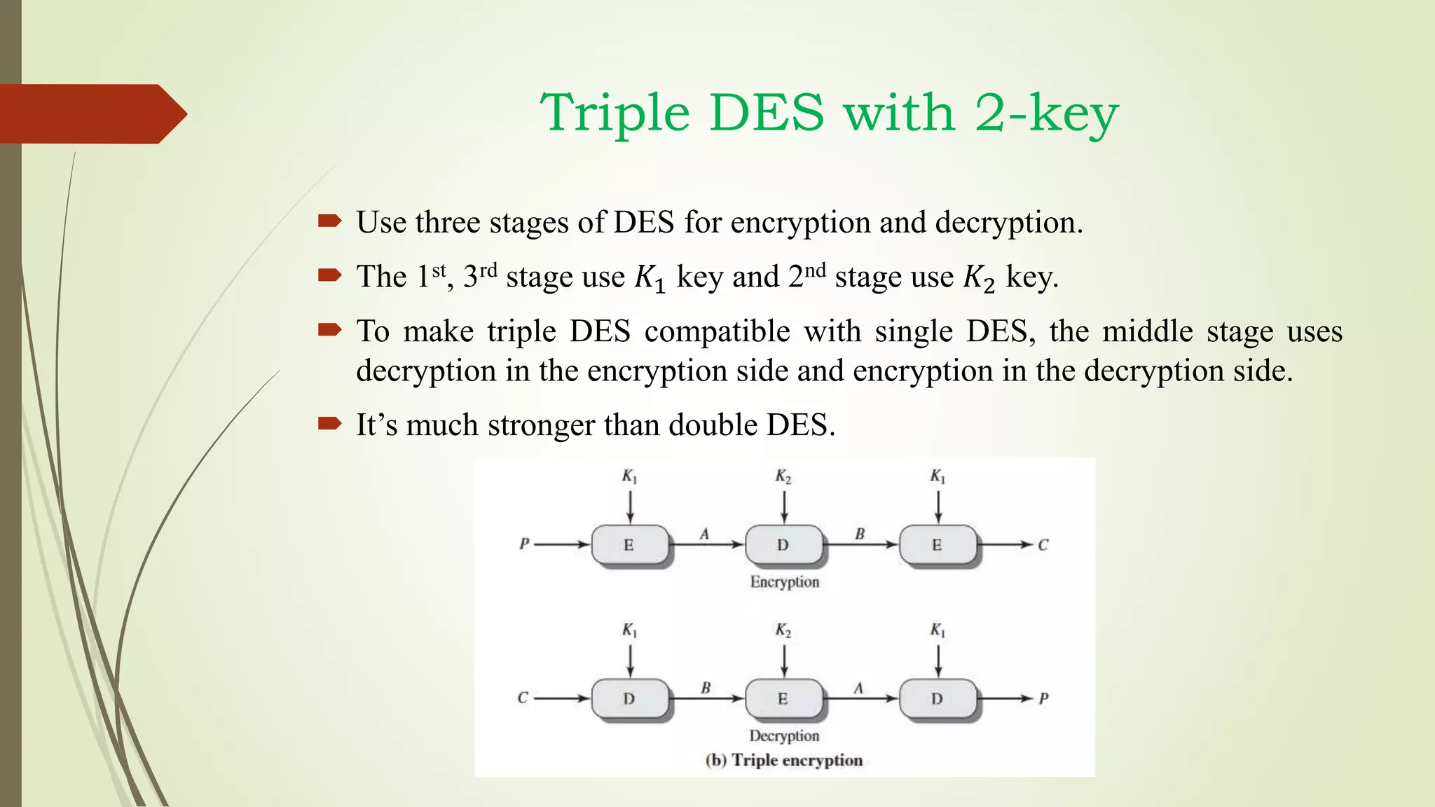 Double DES & Triple DES | PPTX | Computing | Technology & Computing