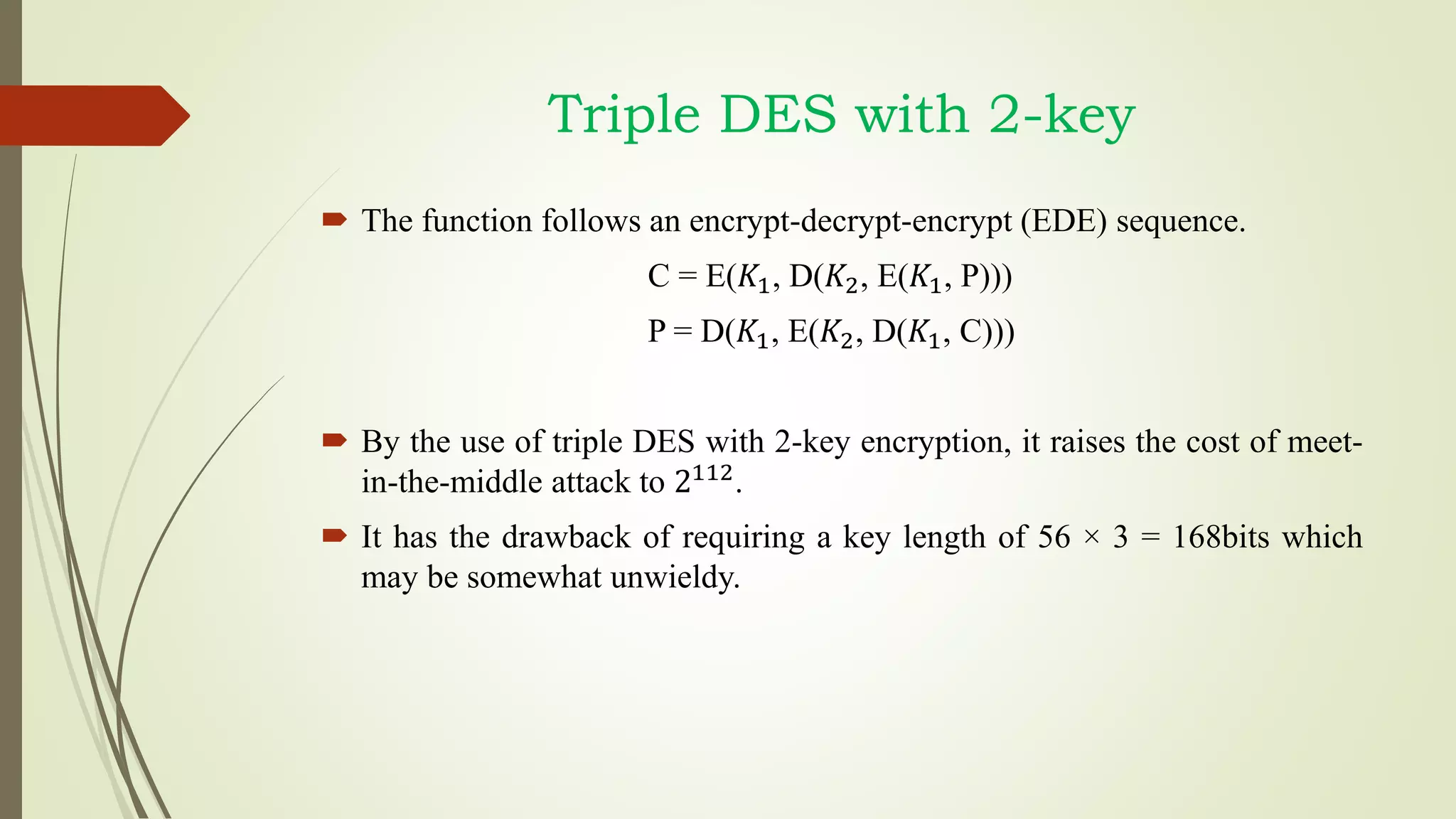 Double DES & Triple DES | PPTX