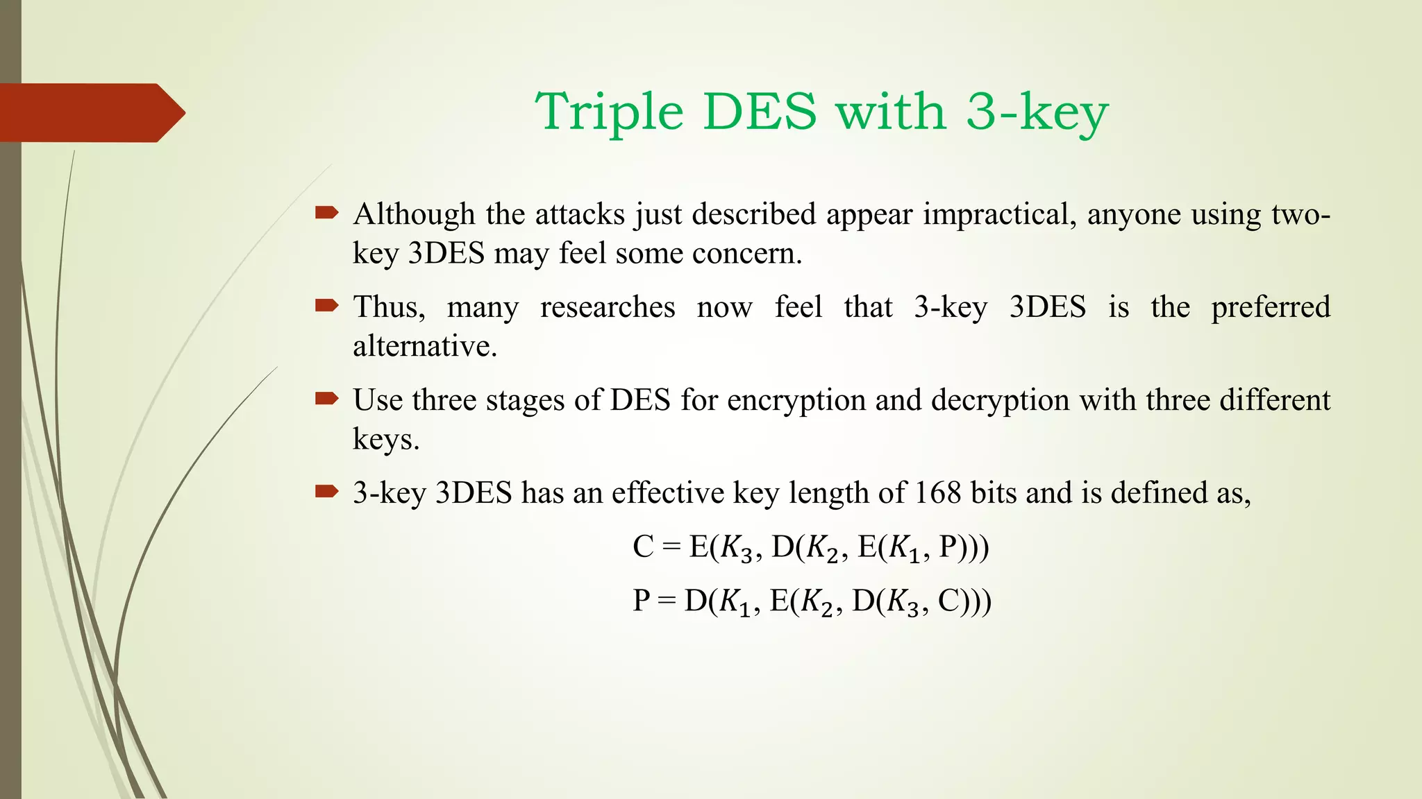Double DES & Triple DES | PPTX
