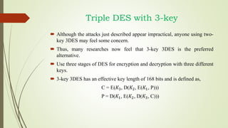 Double DES & Triple DES | PPTX
