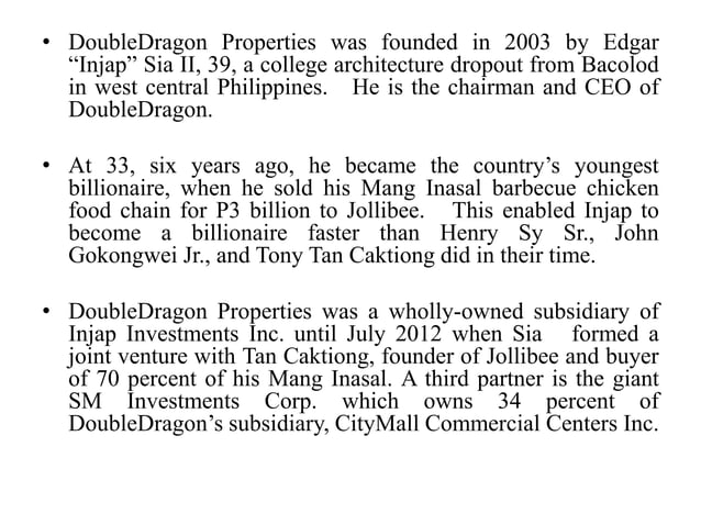 Double dragon analysis | PPTX