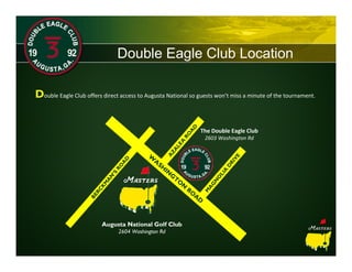 Double Eagle Club And The Masters | PDF
