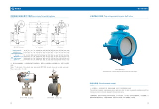 Double eccentric half ball valve catalogue henan quanshun flow control ...