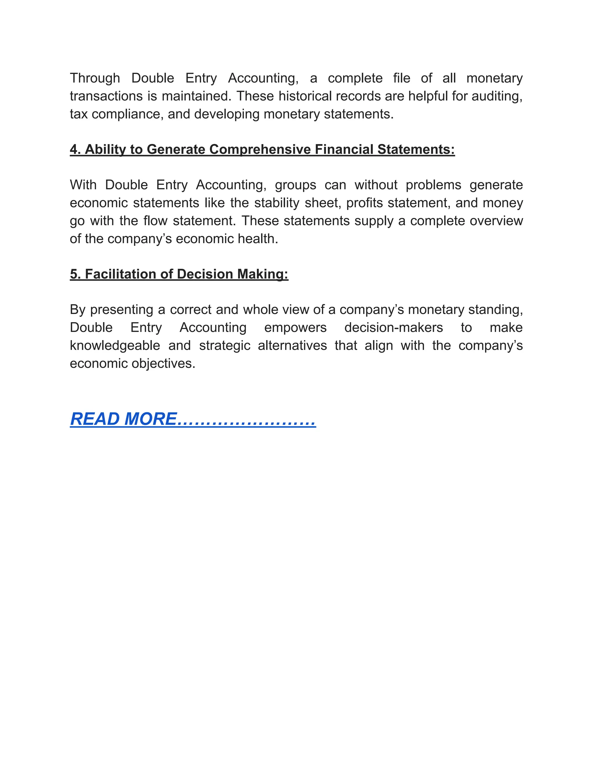 Double Entry Accounting Pdf