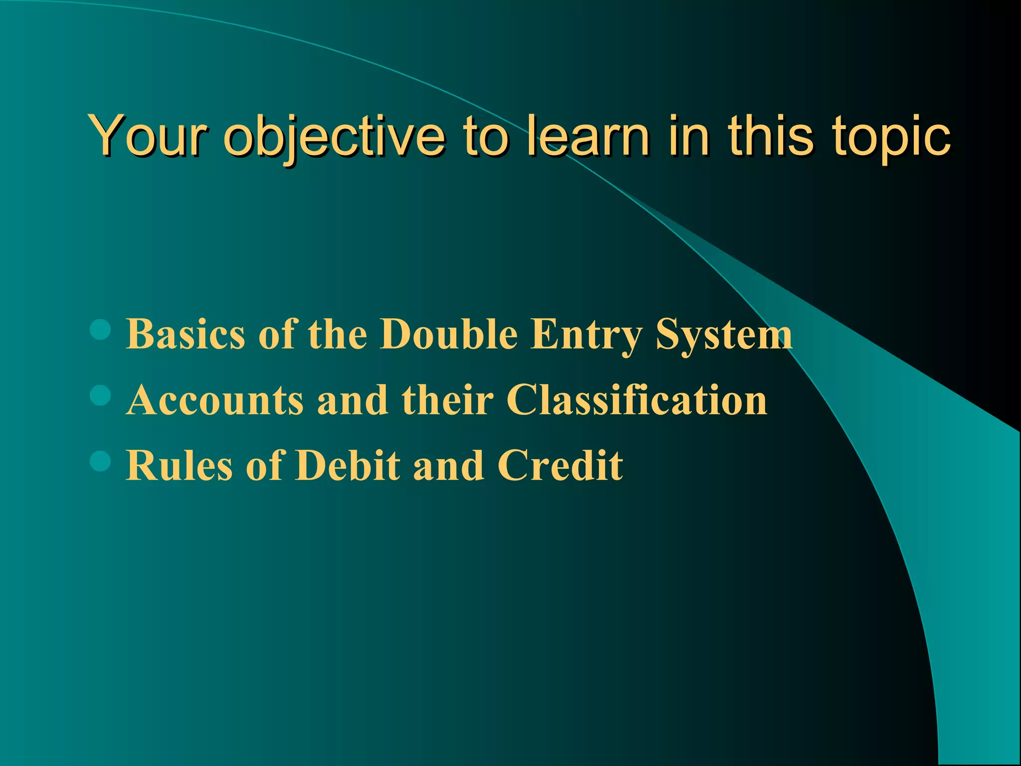 Double entry systme | PPT