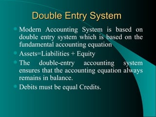 Double entry systme | PPT