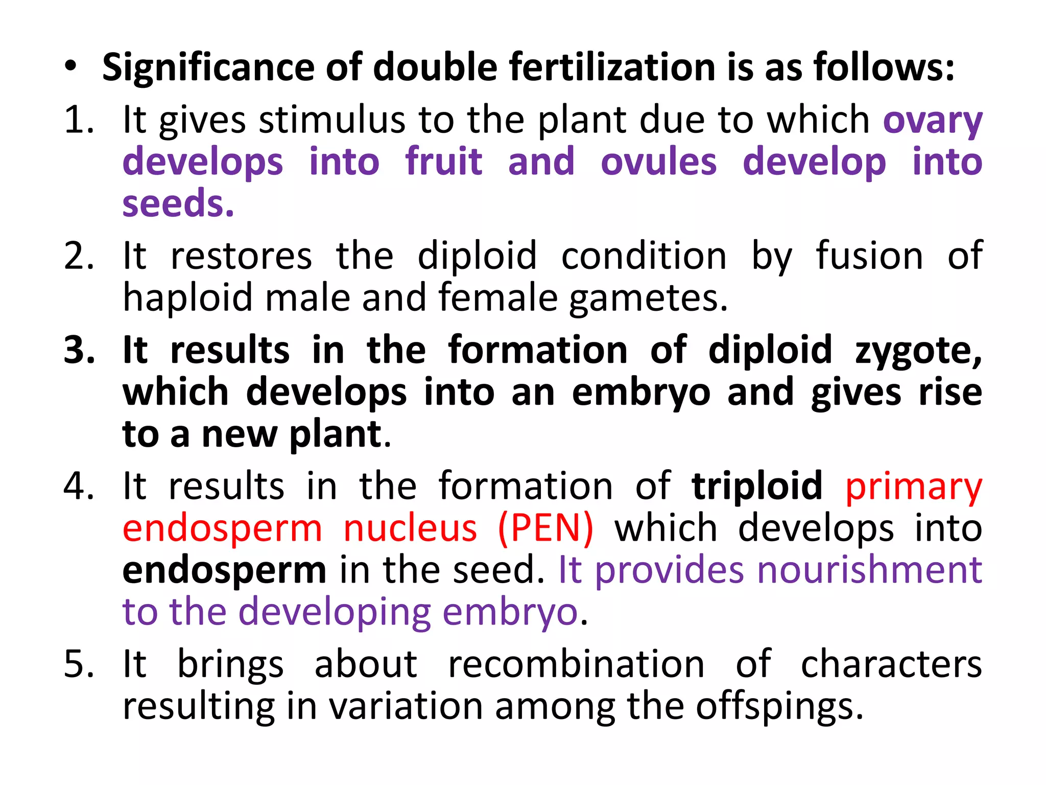 Double fertilization | PPTX