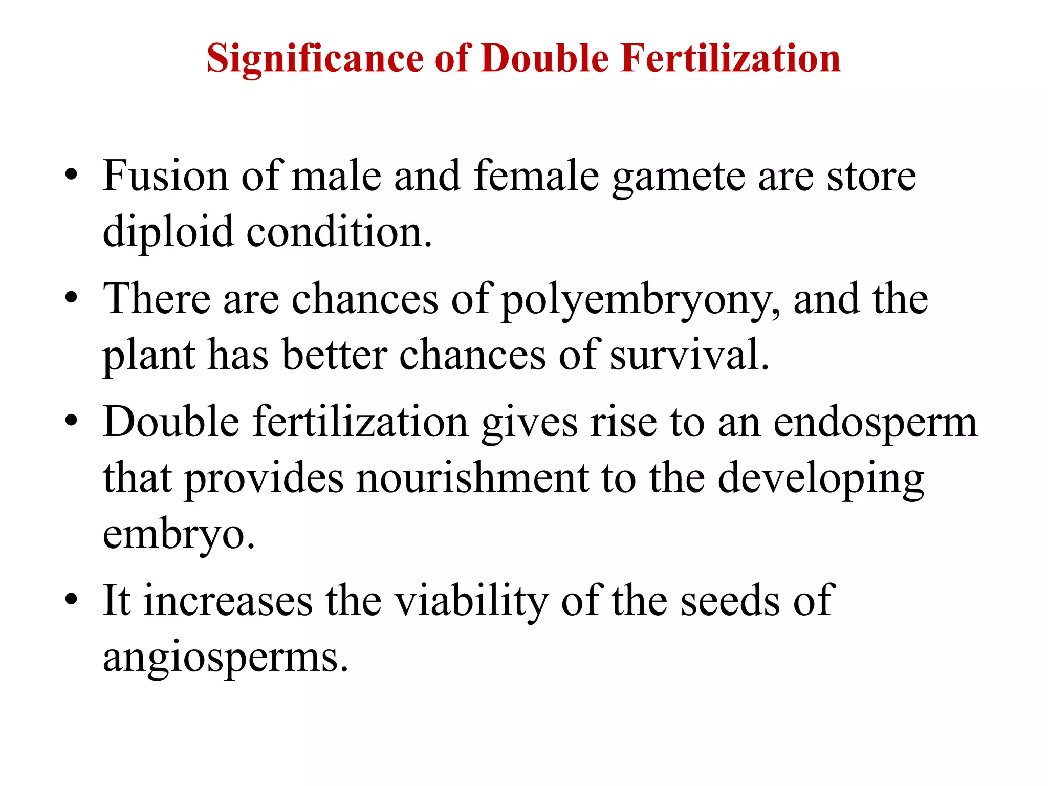 Double fertilization & triple fusion | PPTX