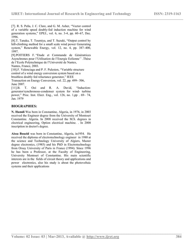Double Flux Orientation Control For A Doubly Fed Induction Generator Based Wind Turbine Pdf