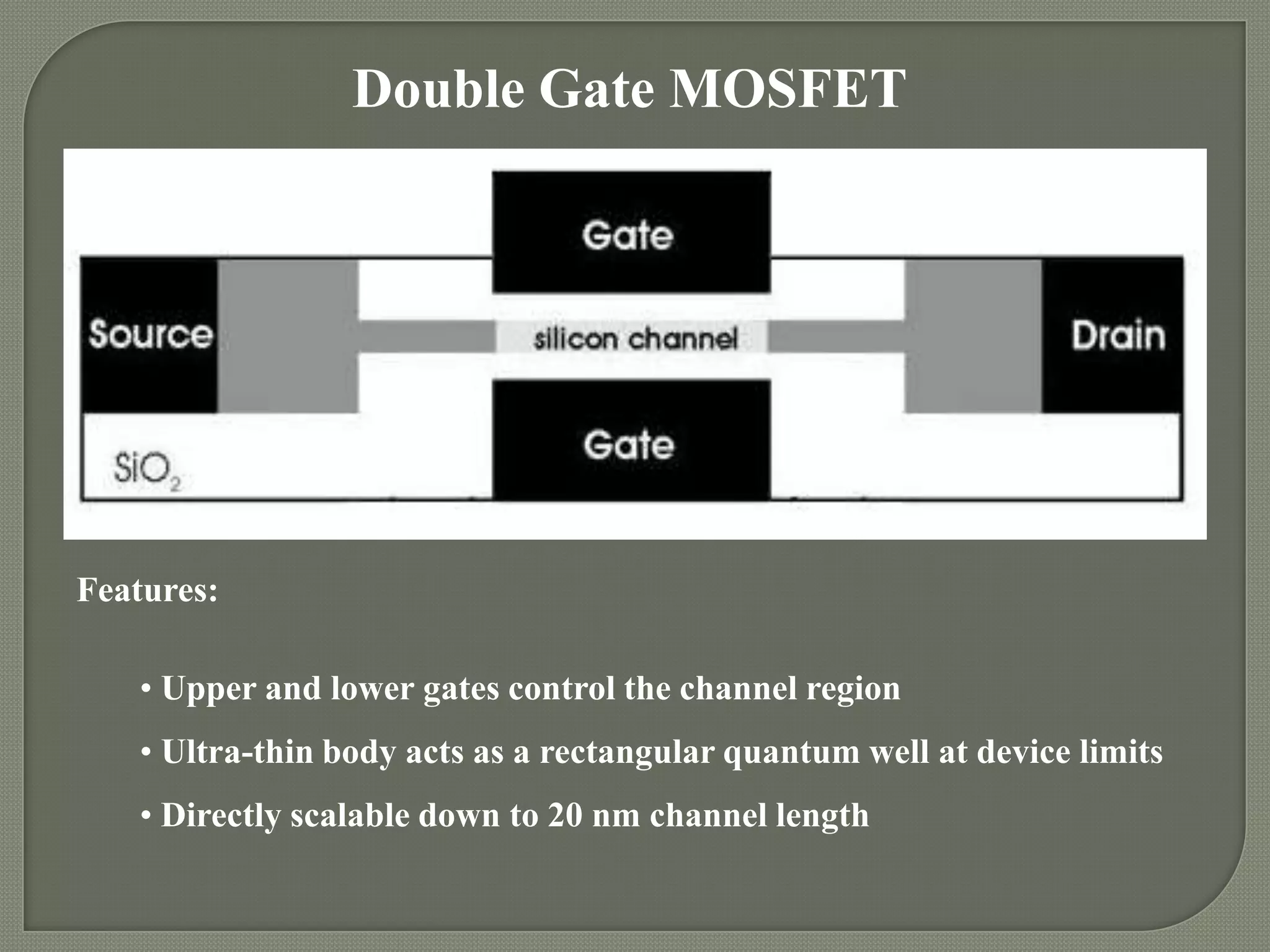 Double gate mosfet | PPTX