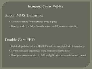 Double gate mosfet | PPTX