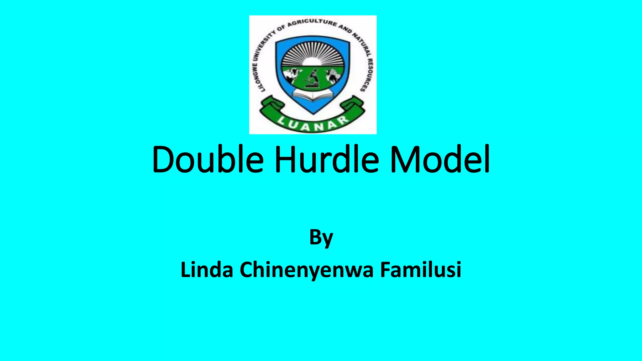 Double Hurdle Models | PPTX