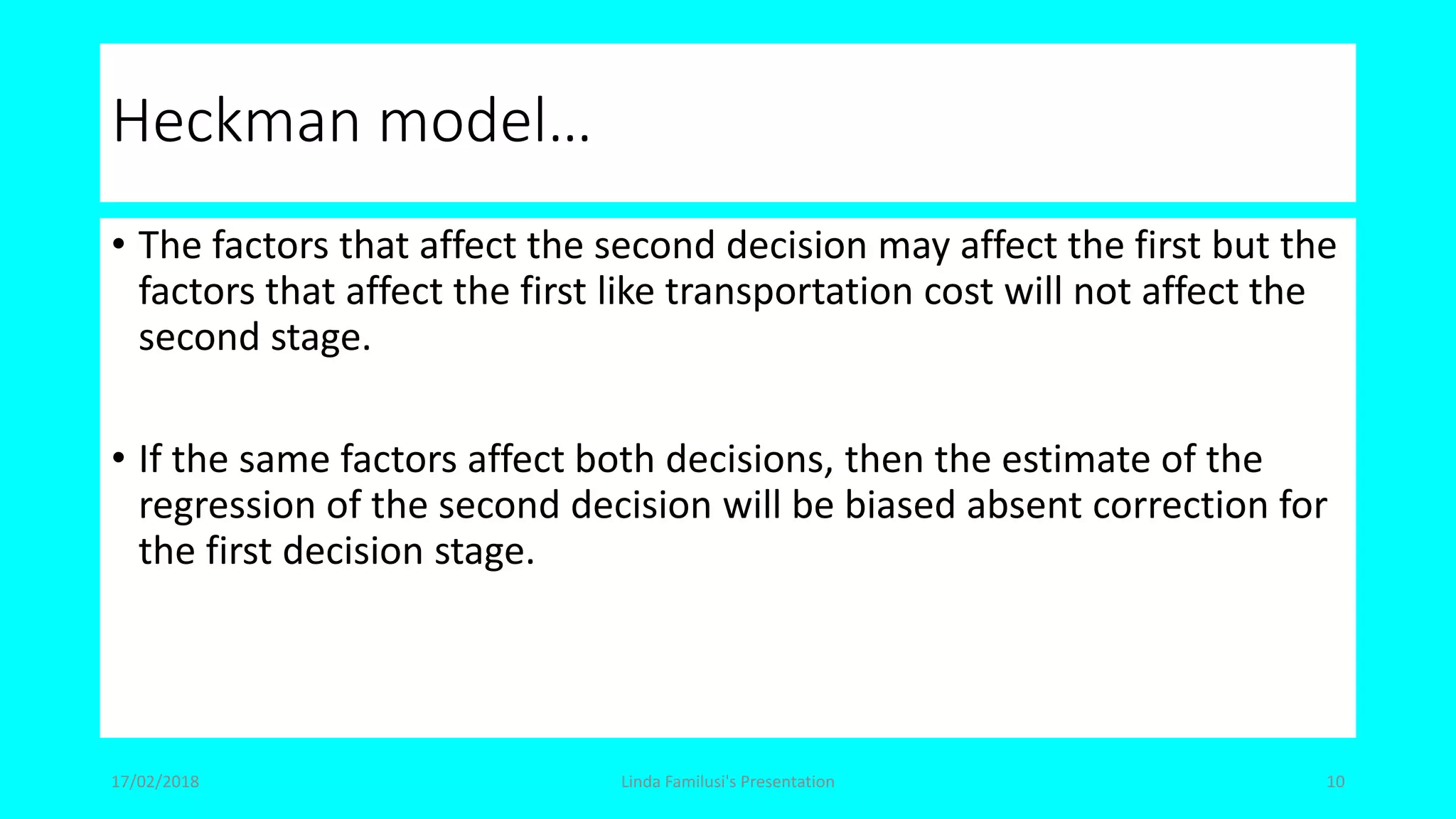 Double Hurdle Models | PPTX