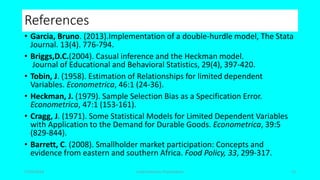 Double Hurdle Models | PPTX