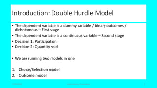 Double Hurdle Models | PPTX