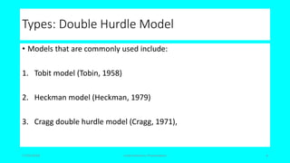 Double Hurdle Models | PPTX