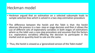 Double Hurdle Models | PPTX