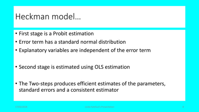 Double Hurdle Models | PPTX | Science