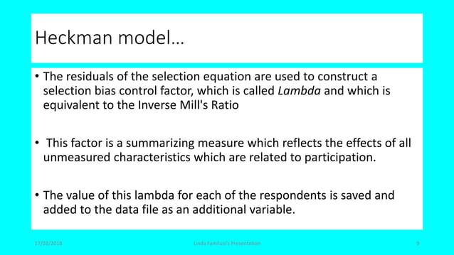 Double Hurdle Models | PPTX | Science