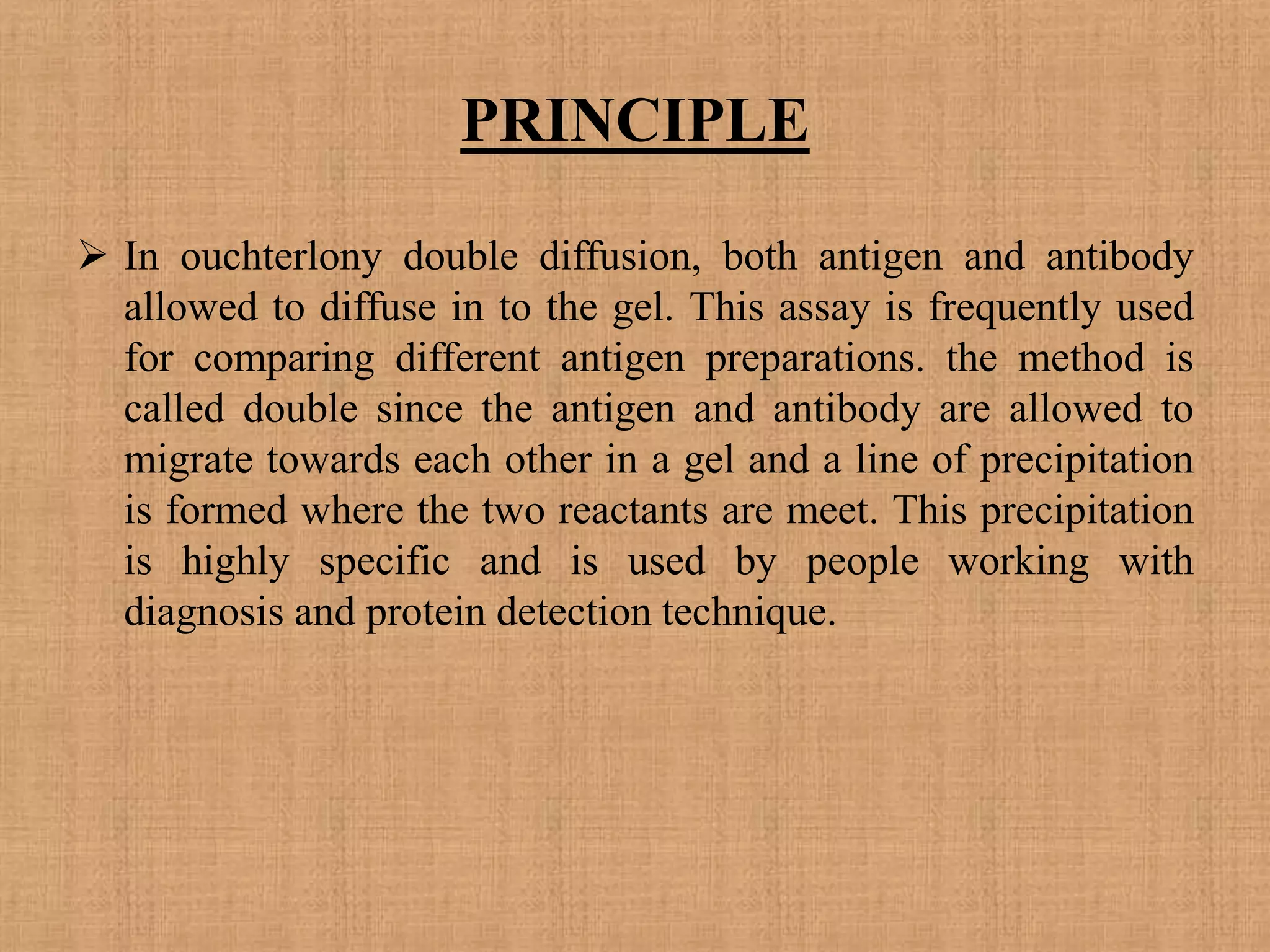 Double immunodiffusion technique | PPTX