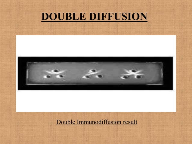 Double immunodiffusion technique